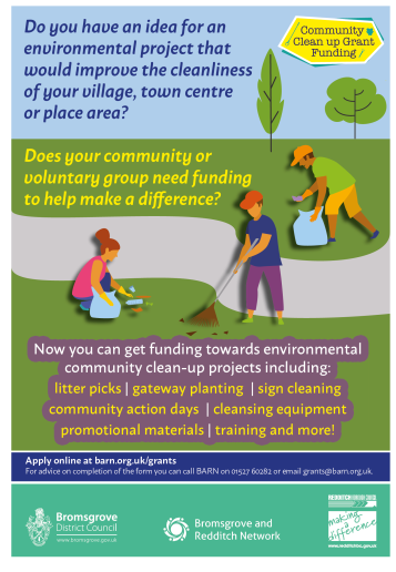 Community Clean up Grant | Bromsgrove and Redditch Network